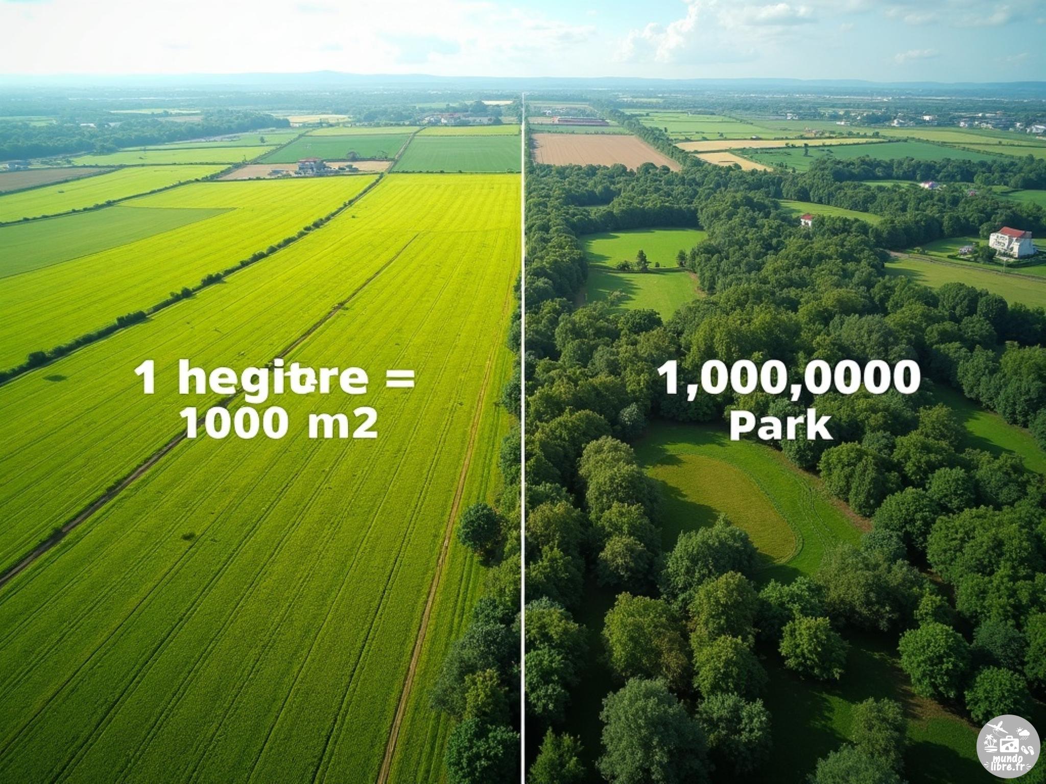 Combien fait un hectare en km2